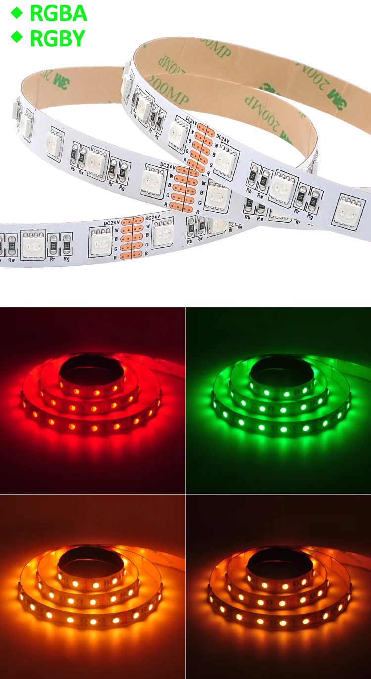 12V 24V 4 in 1 RGBA RGBWA LED Strip Light - 50000 Hours