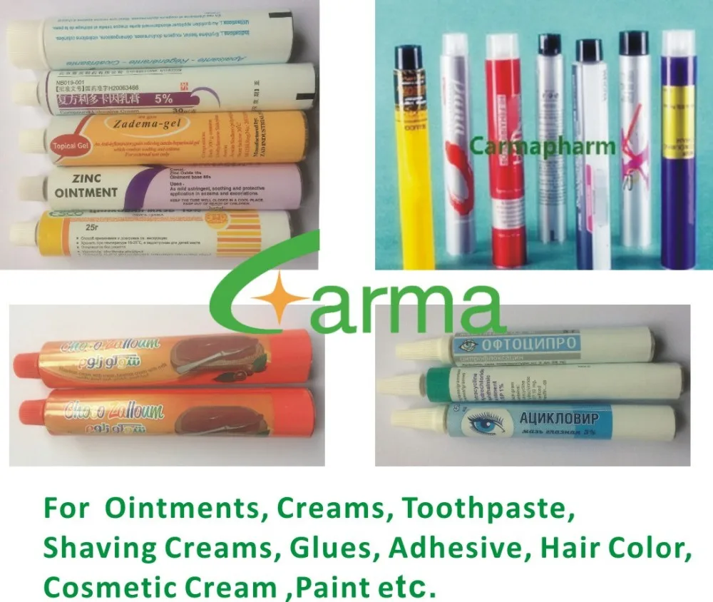 Collapsible Empty Aluminum Paint Tubes Watercolor Tubes Unprinted Tubes ...