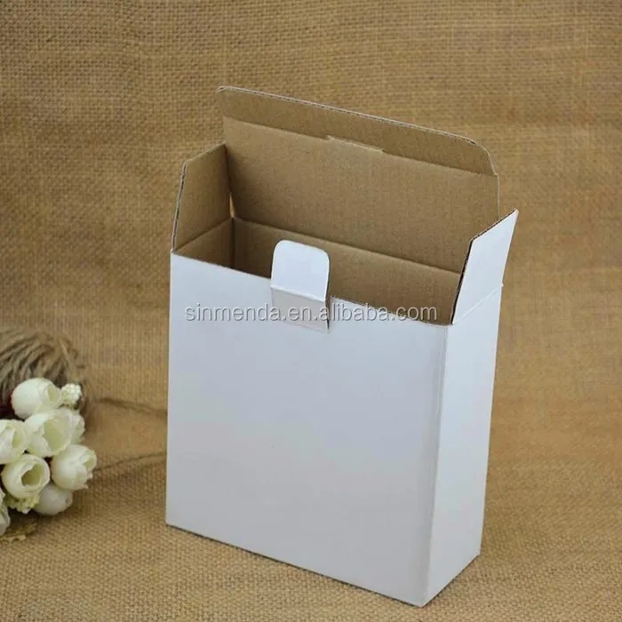 Custom White Cardboard Box With Corrugated Compartments Inner Tray ...