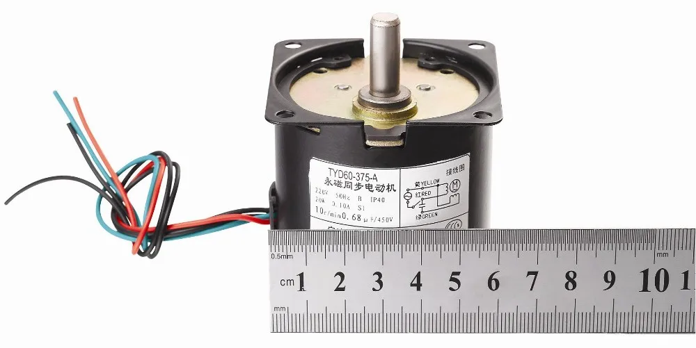 60 Ktyz Ac 24v Electric Synchronous 220v Single Phase Ac Motor