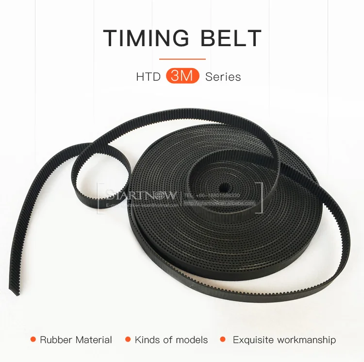 Htd 3m Pitch Timing Belt Width 10 15 17 20 35mm 40 50mm Open-ended Transmission Synchronous ...