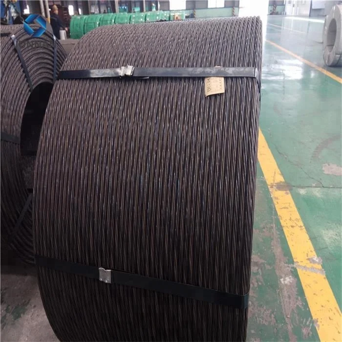 Pc Steel Strand Astm 6.40mm 9.53mm High Tension Steel Cable 7 Strand ...