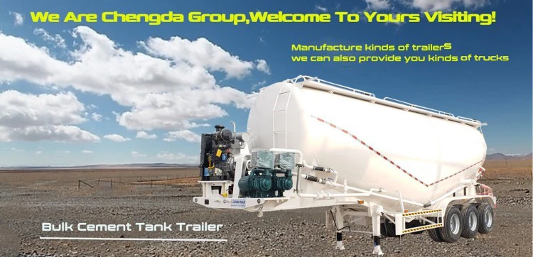 3 Axles Banana Tanker Trailer - Bulk Grain & Cement Transport