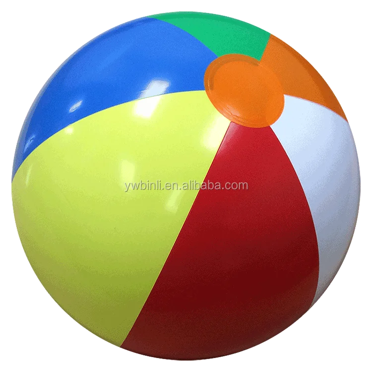 Customized Multi Color Beach Ball 12" Pool Toy Inflatable Beach Ball ...