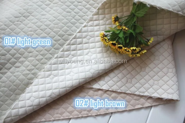 Quilted Fabric 100 Cotton Quality Double Sided Quilted Knit Fabric Warm ...