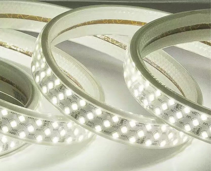 100m Smd2835 Led Strip 220v Light With Power Plug 180leds Ww Cw Blue ...