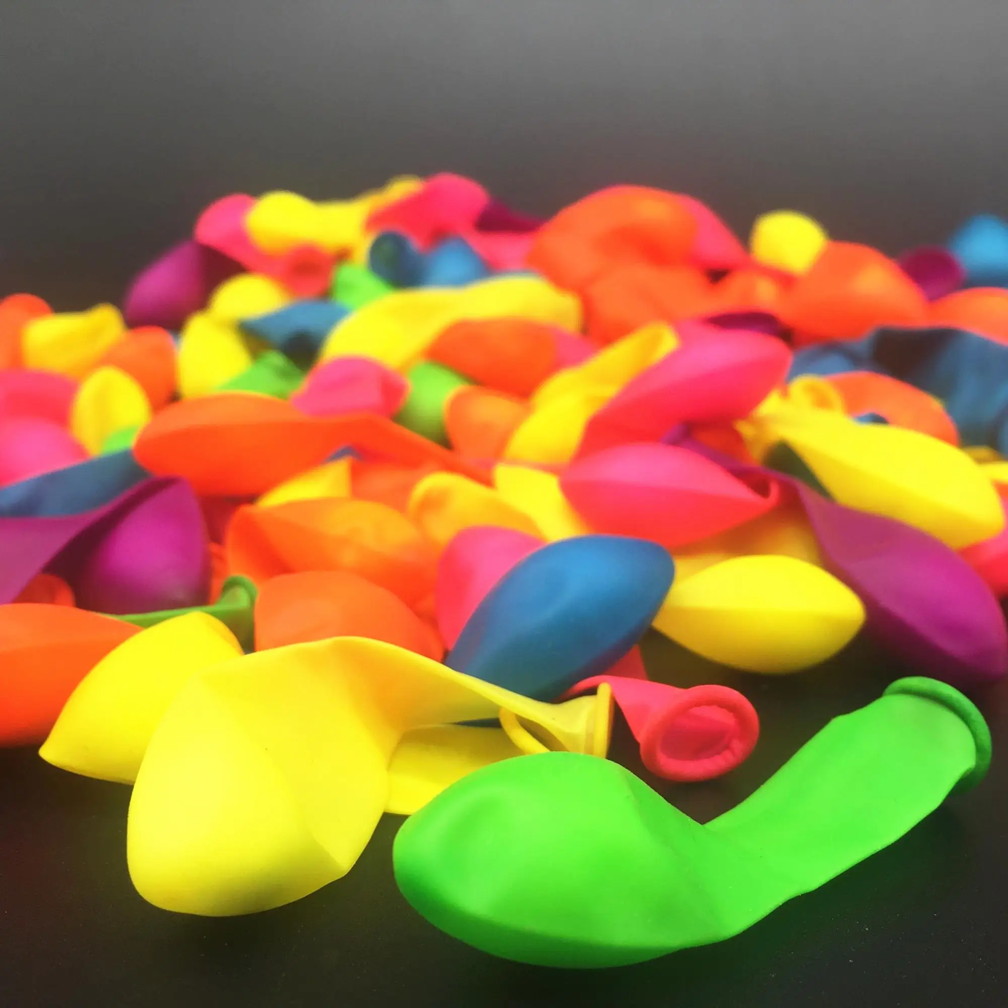 Neon Colorful Self-sealing Small Size 3" Balloon Water For Carnival ...