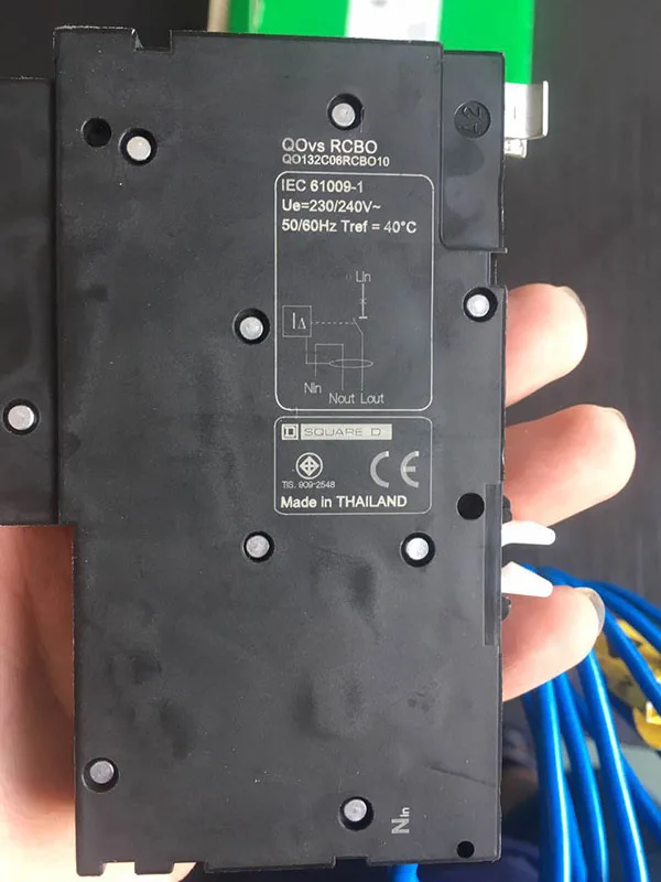 Qo116c06rcbo10 1p-ns 10ma 30ma Rcbo Residual Current Circuit Breaker Overload Protection - Buy ...