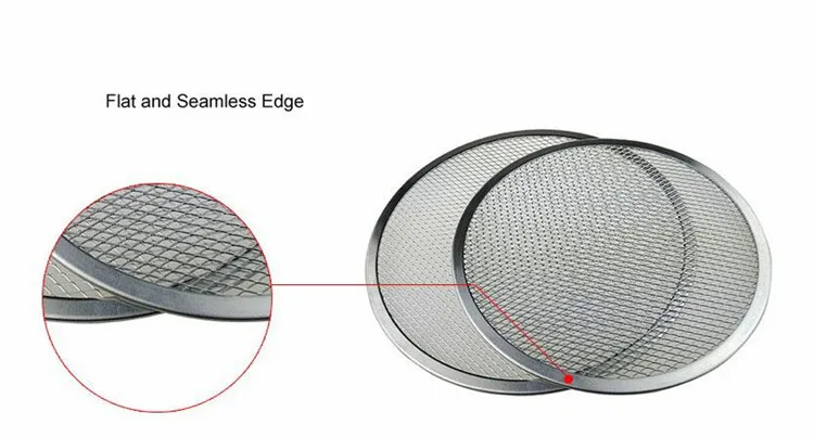 Aluminum Food Grade Stainless Steel Pizza Screen Mesh Pizza Tray - Buy ...