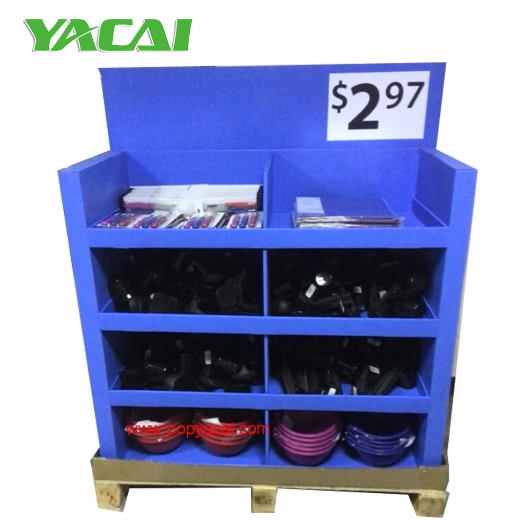 Durable Corrugated Supermarket Cardboard Quarter Pallet Display Pdq ...