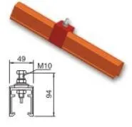 Overhead Crane Power Rail Conductor Bar Bus Bar Hanger Clamp - Buy High ...