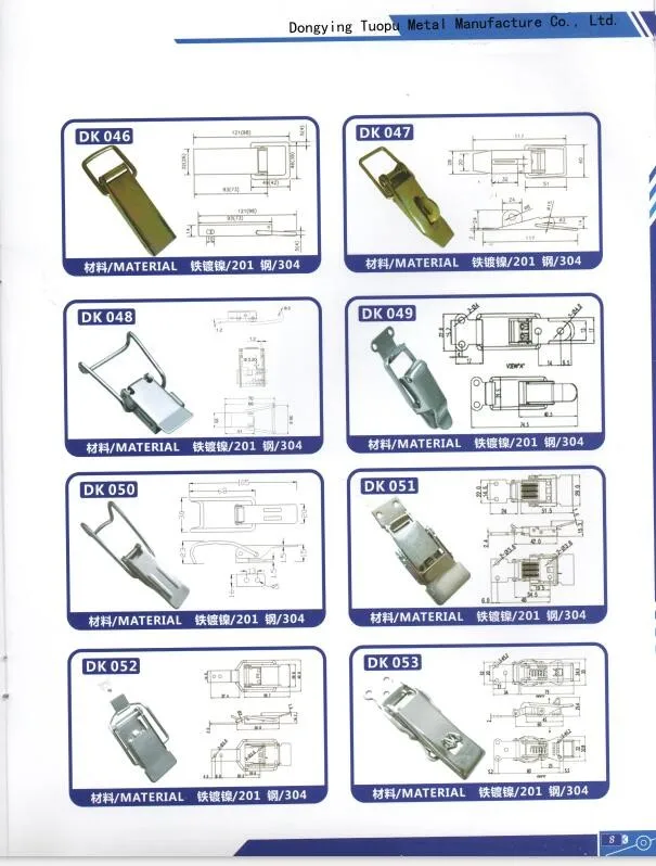 Types Of Stainless Steel Tool Box Latches Hasp Spring Load Latch Spring ...