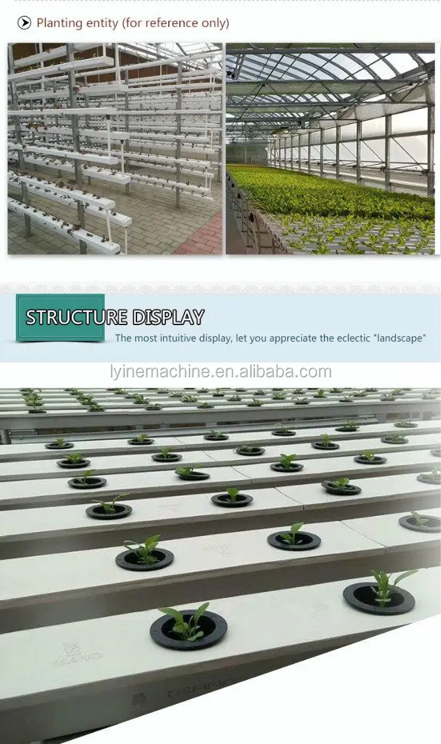 NFT Hydroponic System Horizontal NFT Growing System for Agriculture ...