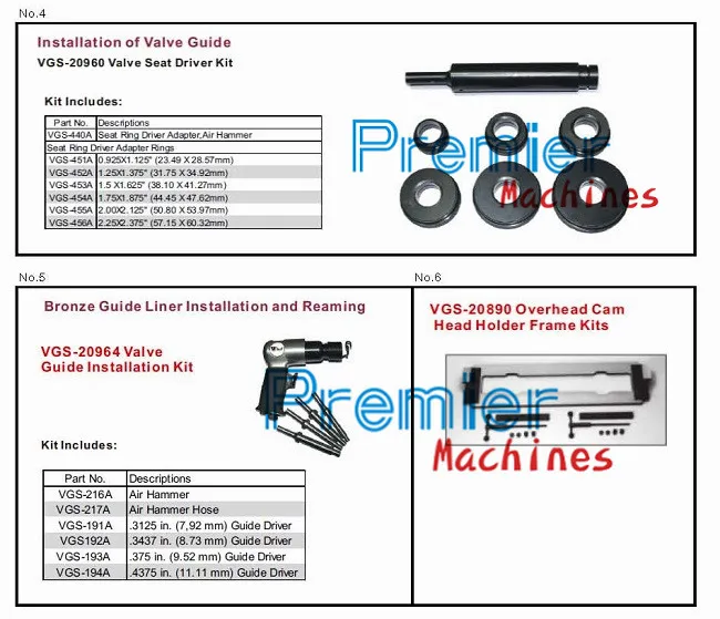 VSB-60 Valve Seat Cutting Boring Machine - Premier Machines