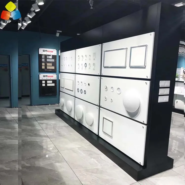 Design Offer Sanitary Ware Display Rack Wooden Bathroom Rack Shelf For ...