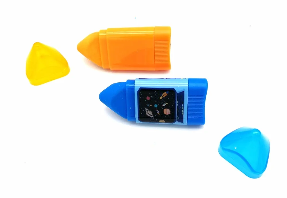 Triangular One Hole Pencil Sharpener With Eraser - Buy One Hole Pencil ...