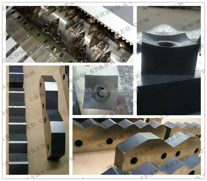 Best Quality Metal Shredder Blades For Sale - Buy Double Shaft Shredder ...