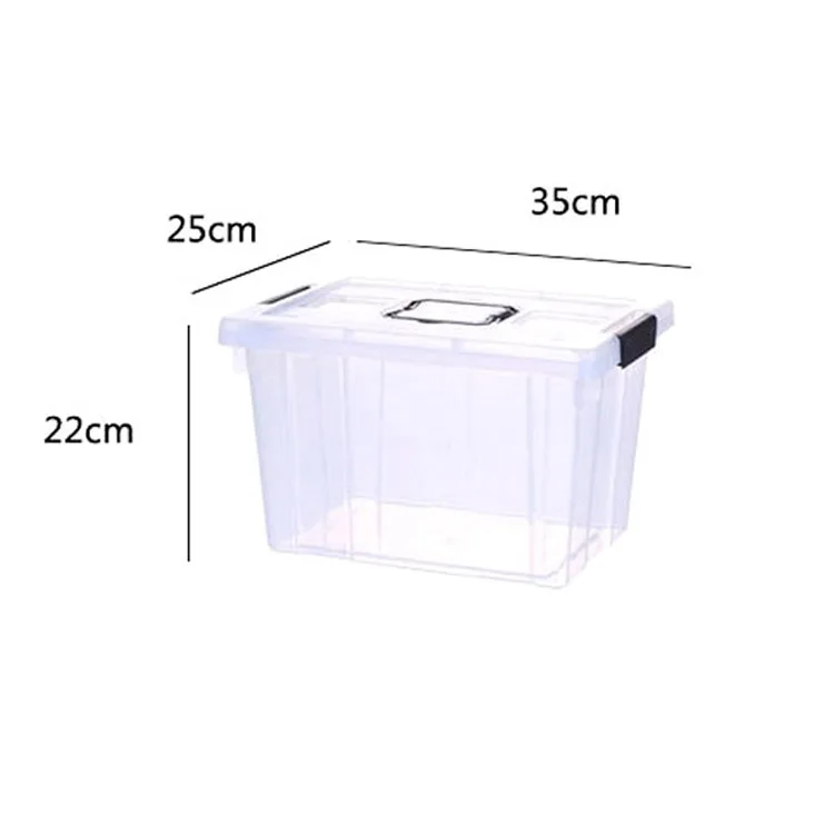 12L Large Plastic Storage Boxes Clip on Lid With Handle| Alibaba.com