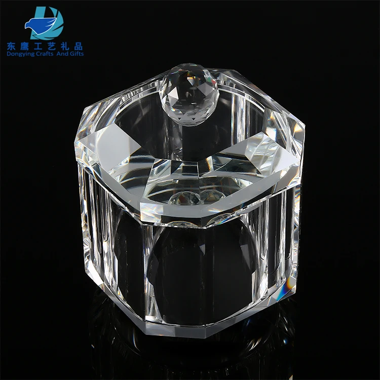 Wholesale Crystal Glass Candy Jar with Glass Lid - Modern