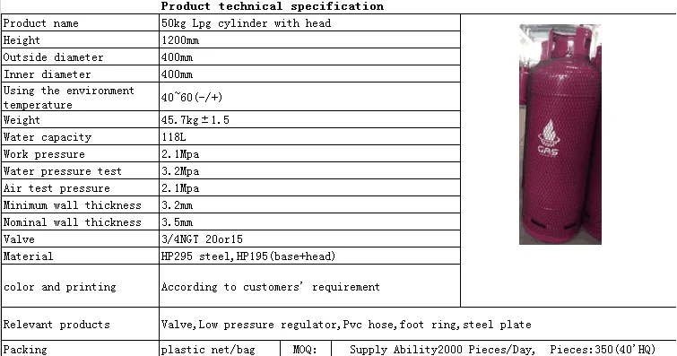New 50KG LPG Steel Cylinder Low Pressure for Restaurant Use| Alibaba.com