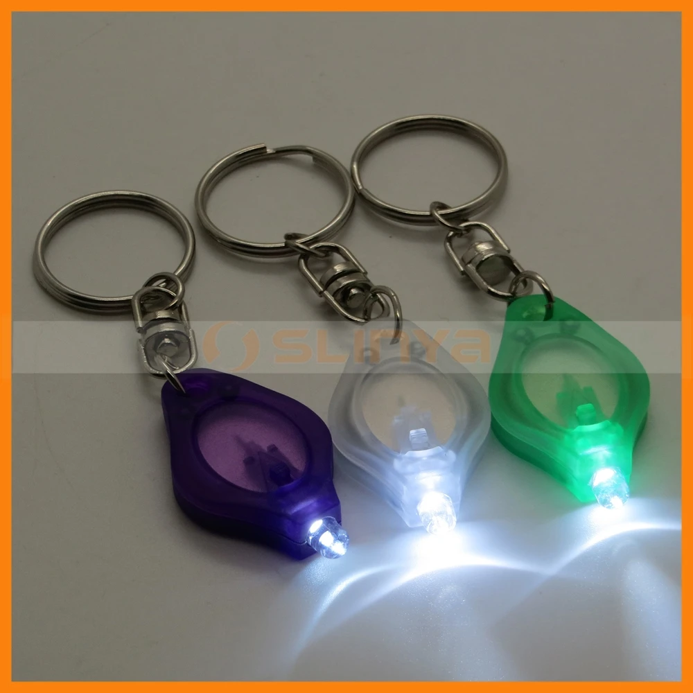 Mini Keychain Led Torch Cr2016 Flashlight Portable Gift Plastic Logo ...
