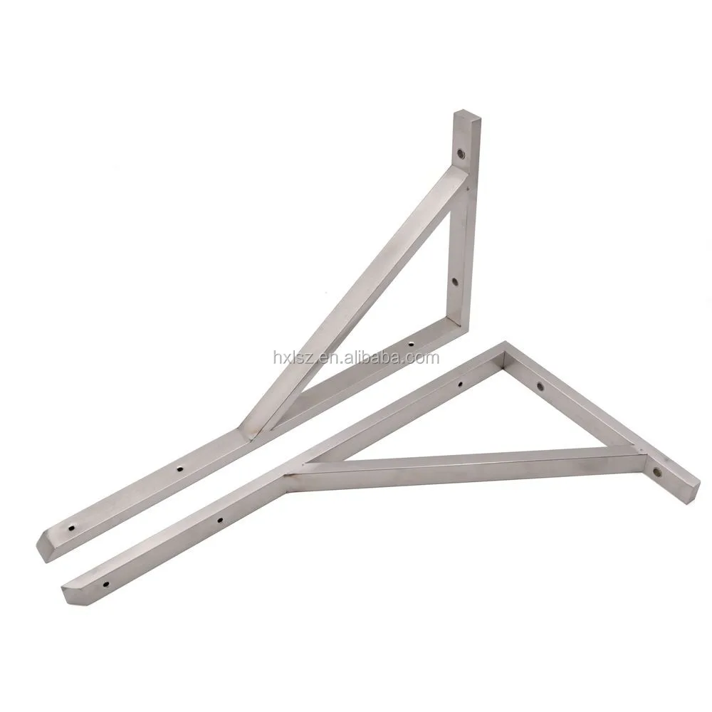 Stainless Steel Square Tube Wall Shelf Bracket From China Manufacture ...