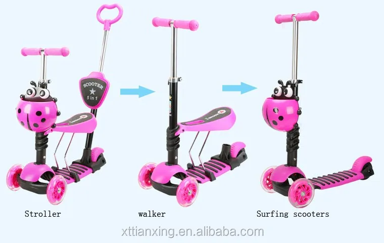 2020 Christmas Gifts Children Plastic Ladybug 3 In 1 Kids Scooter - Buy ...