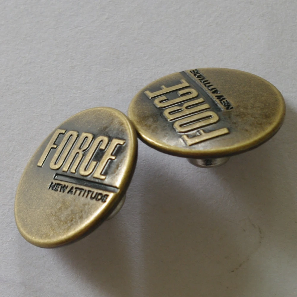 20mm Anti Silver Jeans Shank Metal Button For Cloth - Buy Denim Metal ...