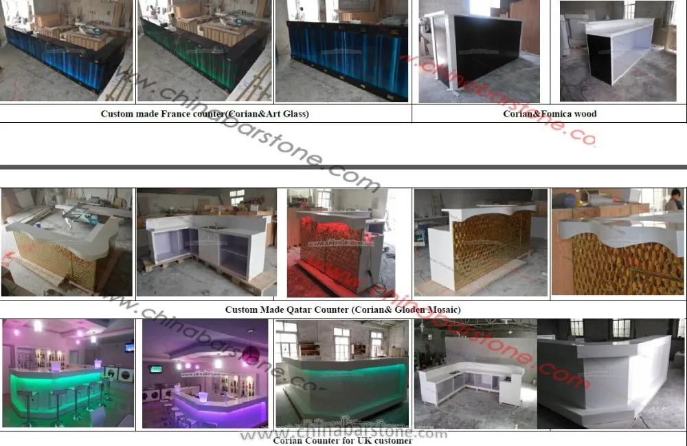 Modern Design Customizable White Round Circular Outdoor Bar Counters ...