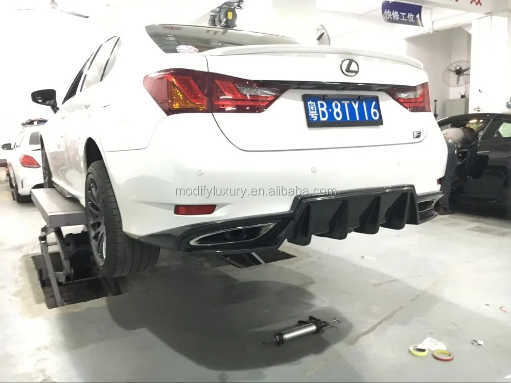 Lexus GS350 F Sport Bumper - Luxury Carbon Fiber Diffuser