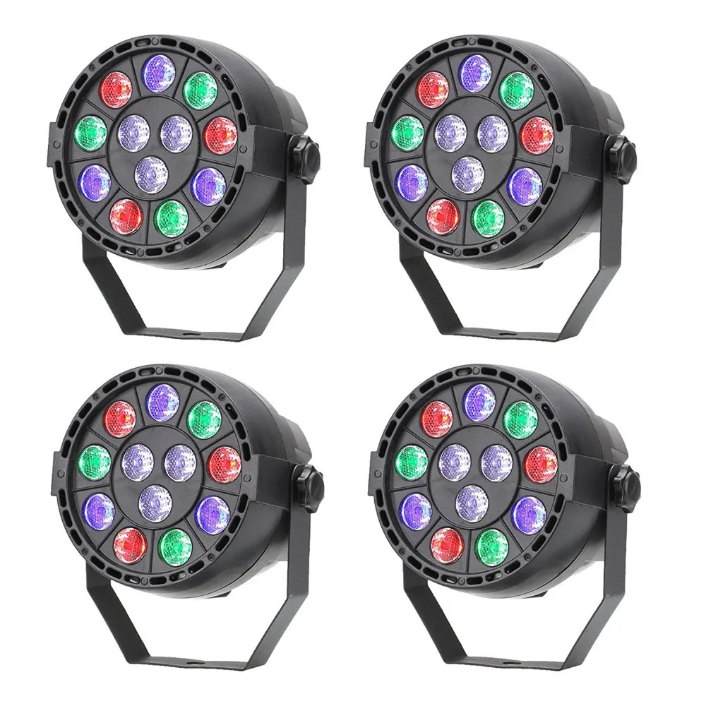 New Product Mini Flat Led Par Light 12pcs Leds Rgbw 8ch Dmx512 Led ...