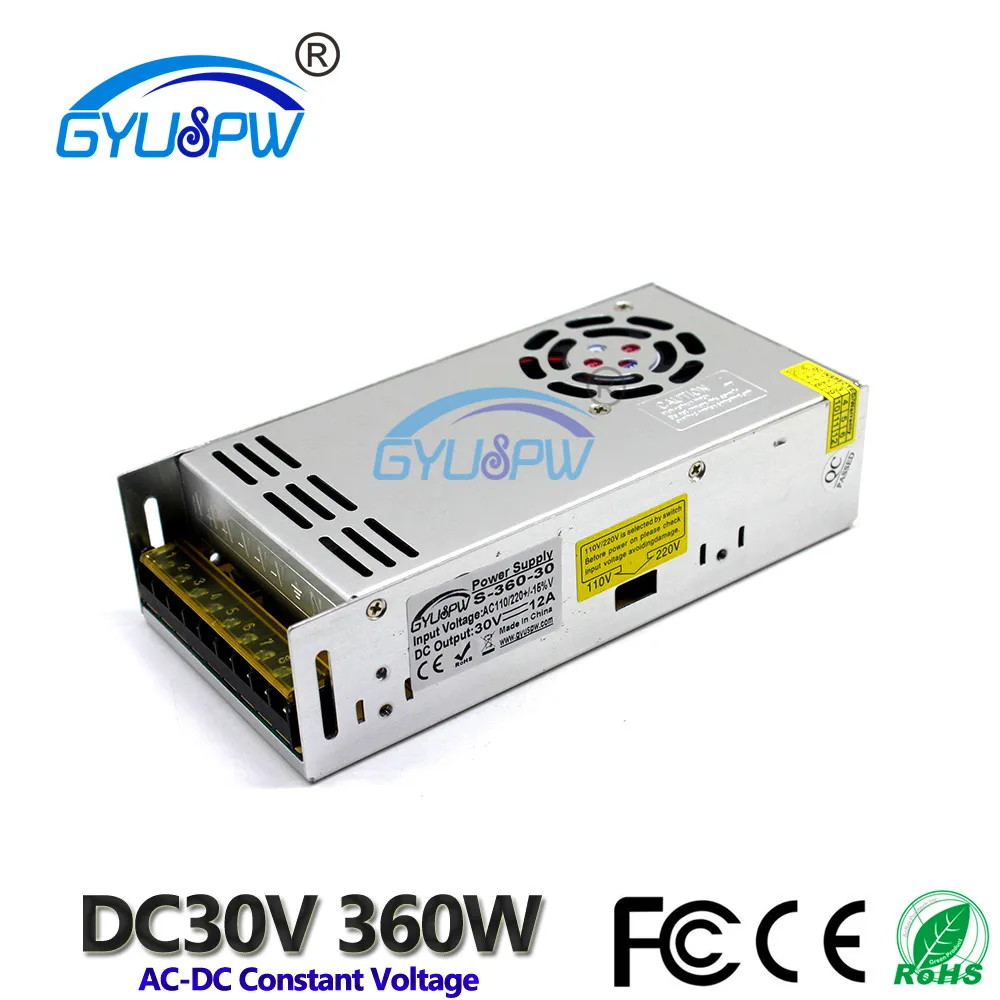 Regulated Dc Power Supply 30v 12a 360w Led Driver Transformer 110v 220v ...