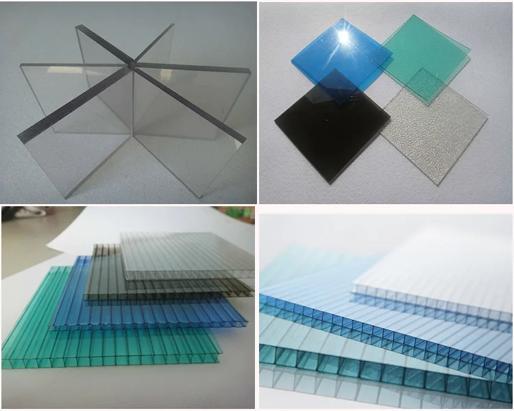 Eco-friendly Colored Polycarbonate Sheet Shingles PC
