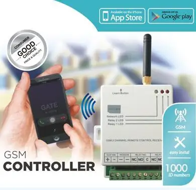 Homelux 2 Channel GSM Gate Opener - HX-GO2 Control Switch