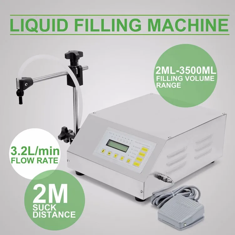Small Liquid Filling Machine Pump Numerical Filler Digital Control 2ml ...