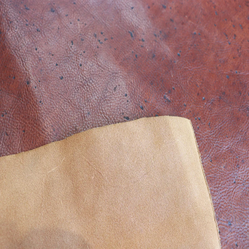 Genuine Leather Natural Insect Bite Leather For Diy Handbag - Buy ...