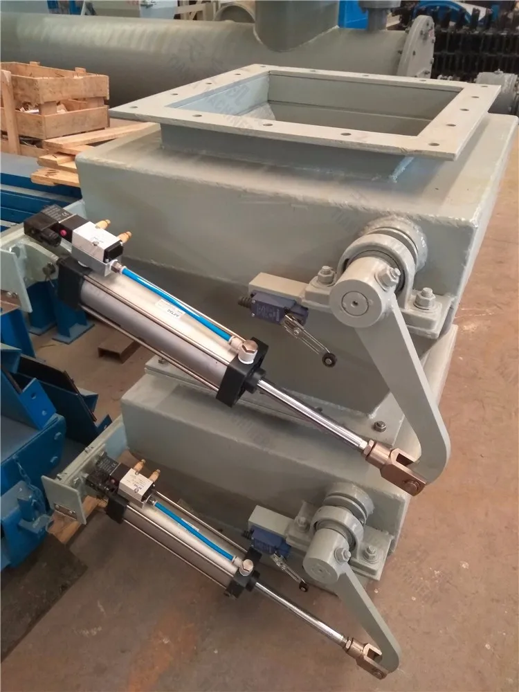 China Supplier Double Flap Industrial Pneumatic Valve For Cement ...