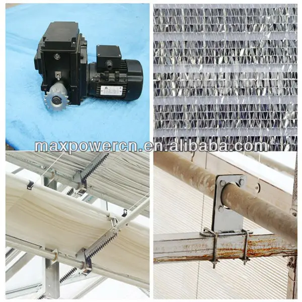 Rack And Pinion Drive Curtain Greenhouse Shading System - Buy Shading ...
