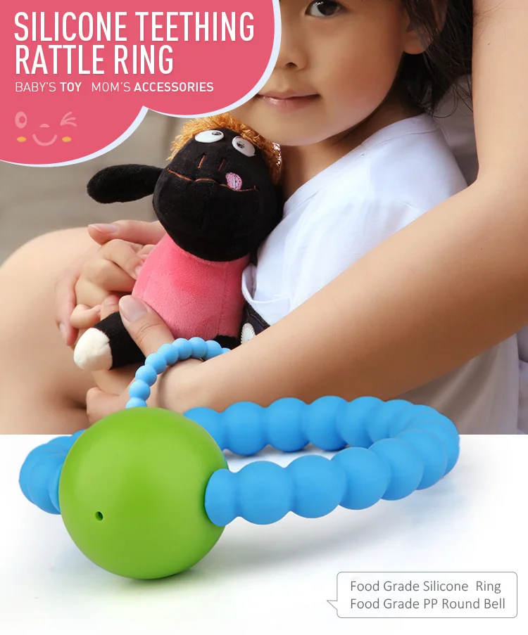 Chewable Bracelet/baby Toothbrush Teether/silicone Teething Rings ...