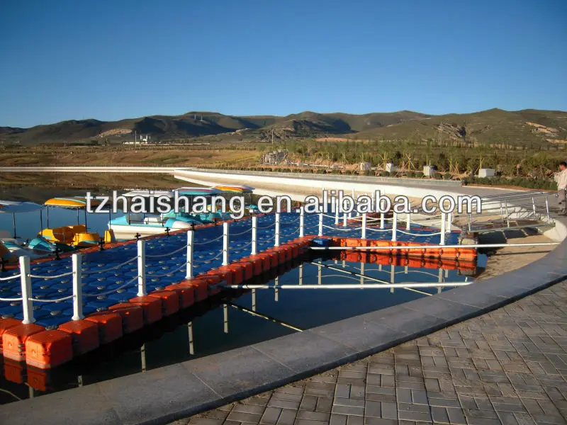 Floating Dock Using Plastic Barrels - Durable & Versatile