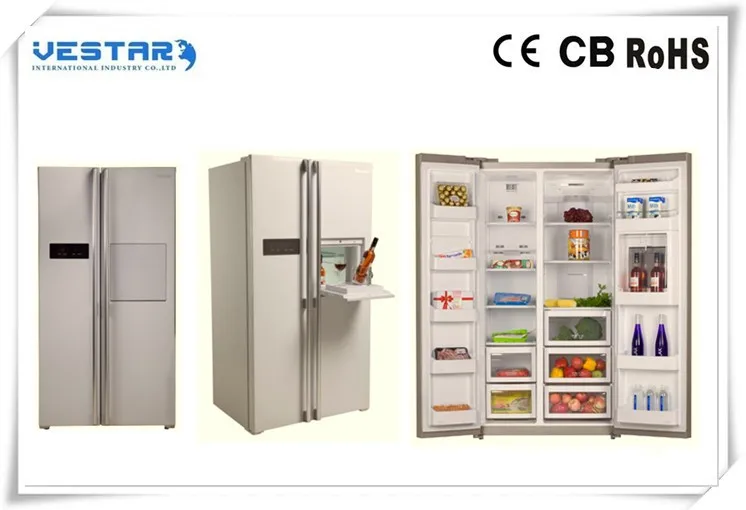 Double Door Side by Side Refrigerator with Water Dispenser