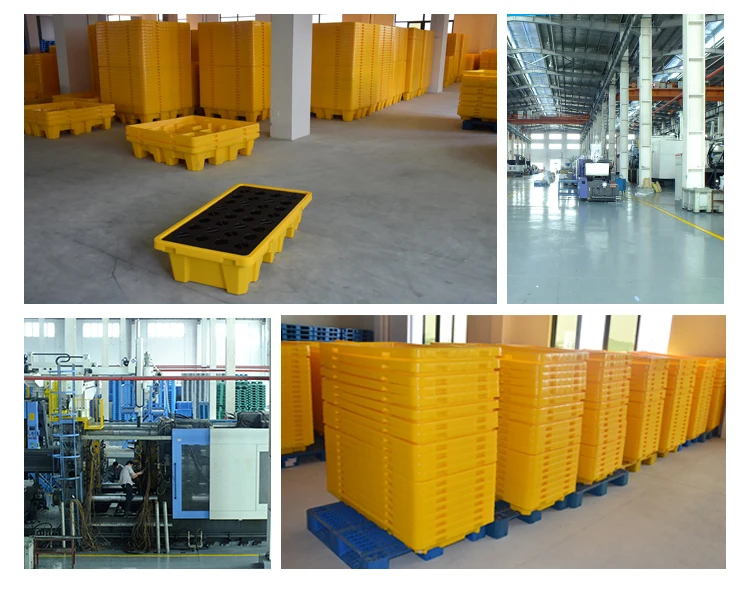 Low Profile Spill Containment - 4 Drum Bunded Pallet