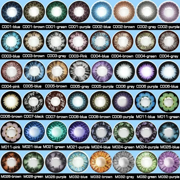 Beauty Eyes Look Color Lens 12month Soft Colorful Contact Lenses 12 ...