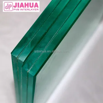 Clear Laminated Glass With Pvb Interlayer And 10mm Thick Tempered Glass ...