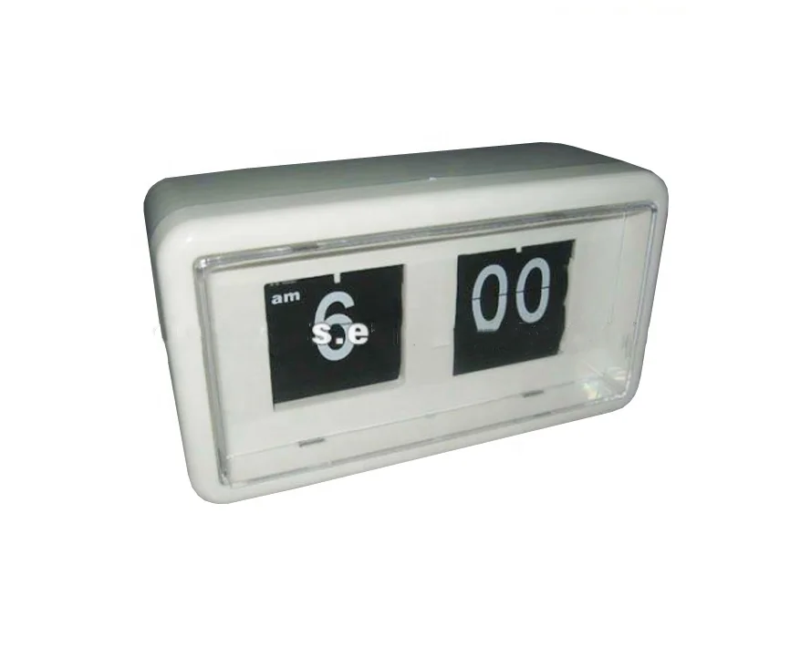 Modern Brief Design Page Turning Desk Auto Flip Clock Calendar Table ...