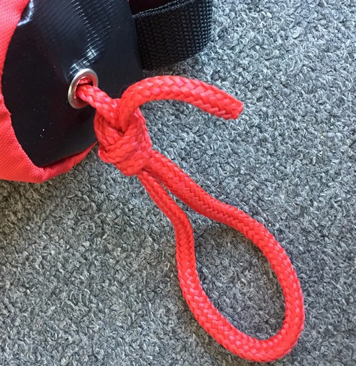 Safety Pp Rope Floating Kayak Rescue 15m Red Rope Rescue Throw Bag Rope ...