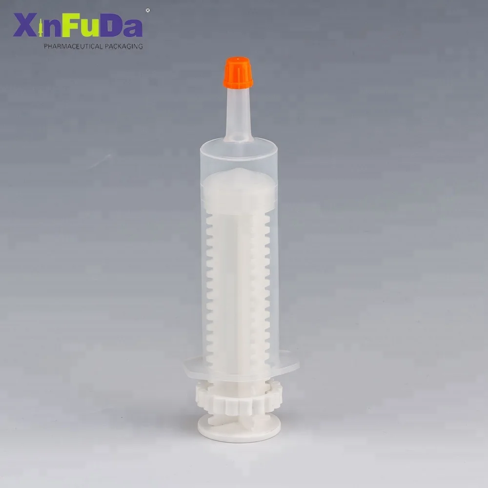 60ml Long Cannula Dial A Dose Syringe For Race Horse And Equine Paste ...