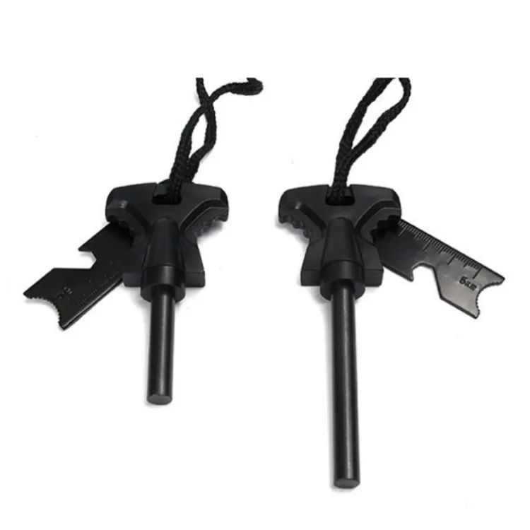 Flint Rod Outdoor Survival Tool Kit Emergency Multi-function Kit Flint ...