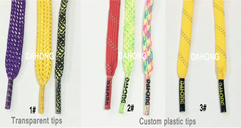 Flat Drawstring Garment Cord Lace with Metal Tips - DHLACES