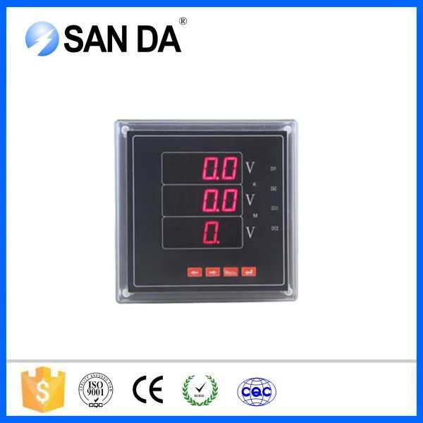 Ac/dc Three-phase Voltage Meter Digital Panel Voltmeter - Buy Digital ...